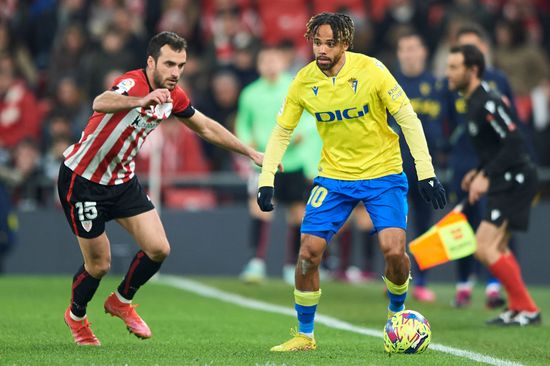 Theo Bongonda Cadiz Cf Inigo Lekue Editorial Stock Photo - Stock Image ...