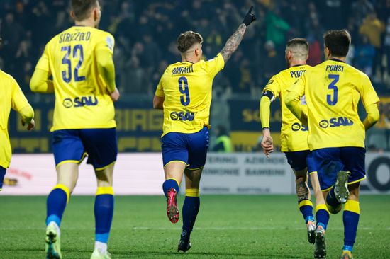Nicholas Bonfanti Modena Celebrates After Scoring Editorial Stock Photo ...