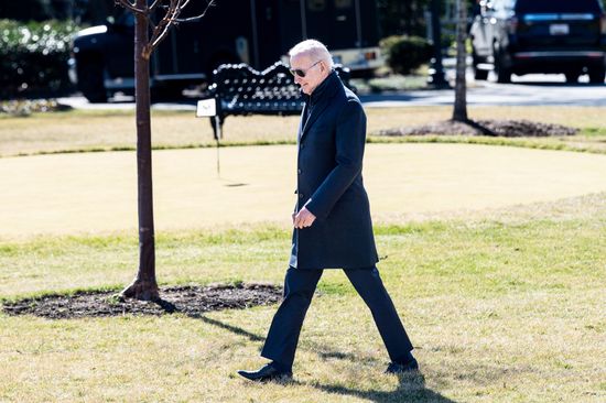President Joe Biden Walking Across South Editorial Stock Photo - Stock ...