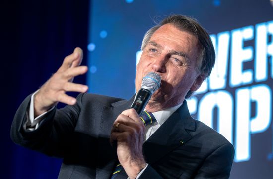 Former Brazil President Jair Bolsonaro Attends Editorial Stock Photo ...