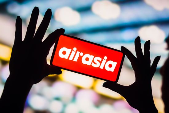 This Photo Illustration Airasia Logo Displayed Editorial Stock Photo ...