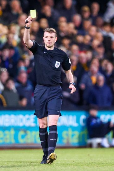 Referee Sam Barrott During Efl Sky Editorial Stock Photo - Stock Image ...