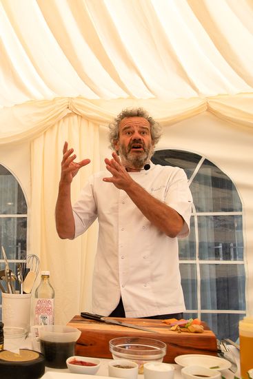 Celebrity Chef Mark Hix Gives Cookery Editorial Stock Photo - Stock ...