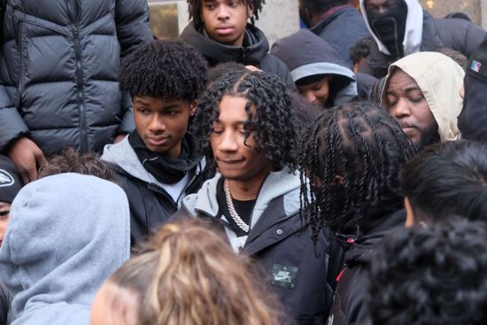 Crowds Piccadilly Circus Drill Rapper Digga Editorial Stock Photo ...