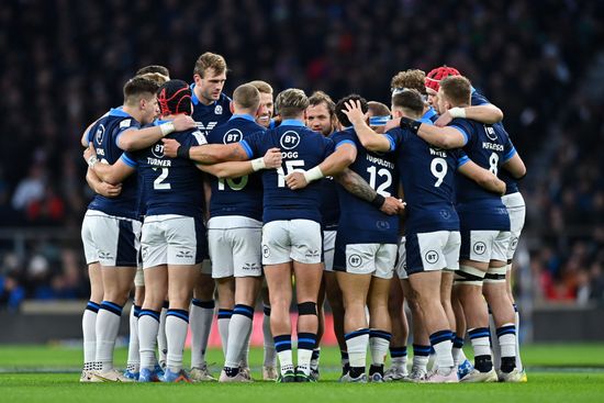 Scotland Team Huddle Together Prior Kickoff Editorial Stock Photo ...