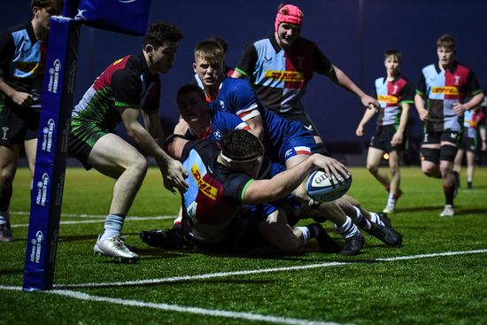 Theo Currie Harlequins U18 Scores Try Editorial Stock Photo - Stock ...