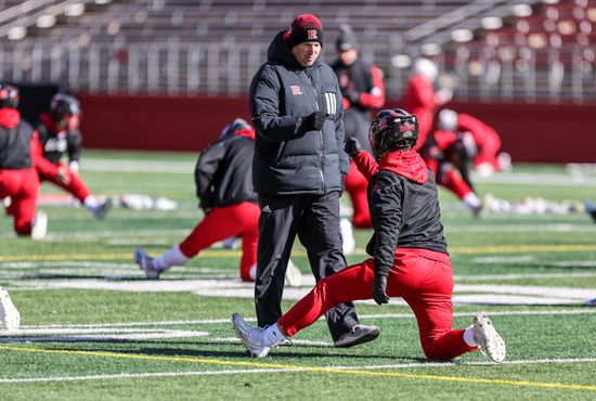 Rutgers Head Coach Brian Brecht Checks Editorial Stock Photo - Stock ...