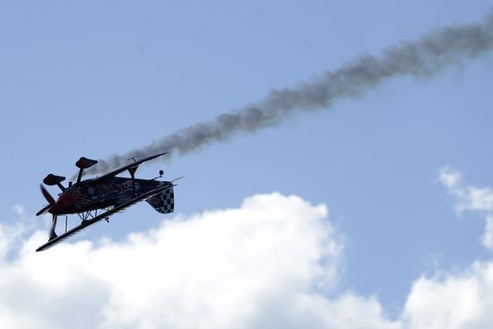 Us Pilot Skip Stewart Performs Aerobatic Editorial Stock Photo - Stock ...