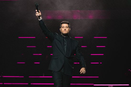 Canadian Singer Michael Buble Performs Live Editorial Stock Photo ...