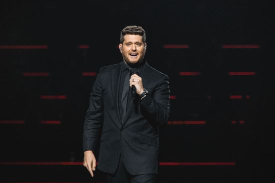Canadian Singer Michael Buble Performs Live Editorial Stock Photo ...