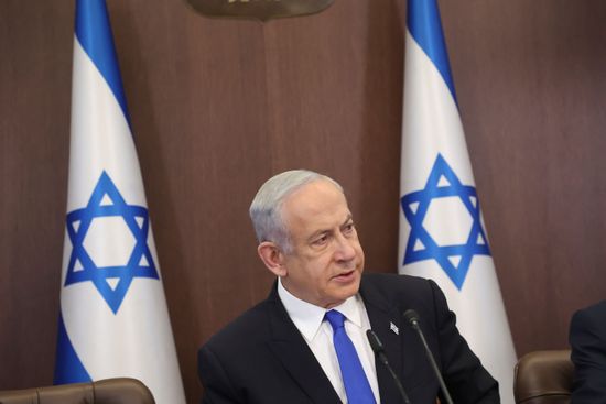 Israeli Prime Minister Benjamin Netanyahu Chairs Editorial Stock Photo ...