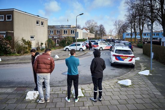 Delft People Look Police Deposition Police Editorial Stock Photo ...