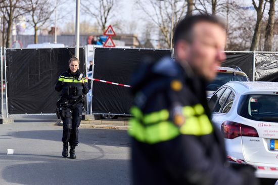 Delft Police On Spot Where Person Editorial Stock Photo - Stock Image ...