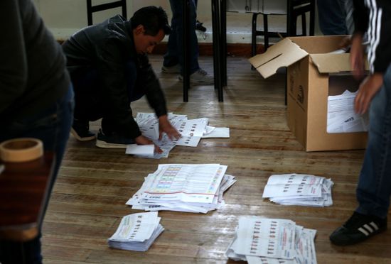 Poll Workers Count Votes After Polling Editorial Stock Photo - Stock ...