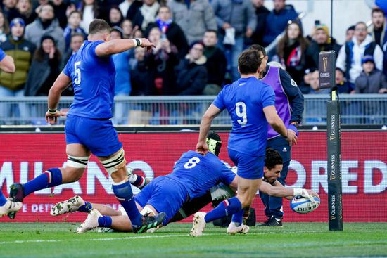 Ange Capuozzo Italy Scores First Try Editorial Stock Photo - Stock ...