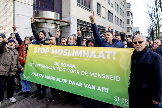 People Hold Banner Reading Stop Hatred Editorial Stock Photo - Stock ...