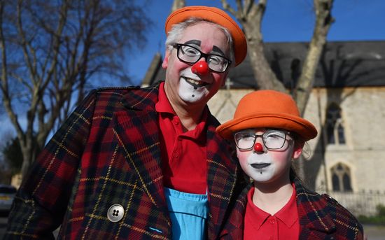 Performers Attend Annual Clown Service All Editorial Stock Photo ...