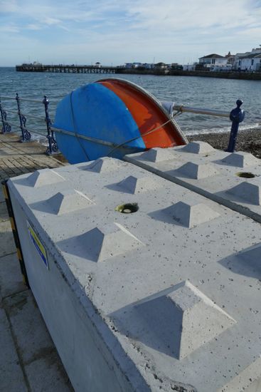 Temporary Wave Barriers Installed Along Seafront Editorial Stock Photo ...