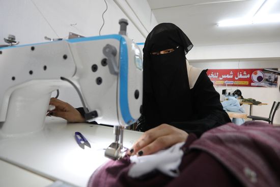 Palestinian Women Work Fashion Design Sewing Editorial Stock Photo ...