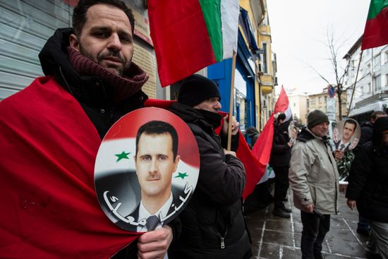 People Portraits Syrian President Bashar Alassad Editorial Stock Photo ...