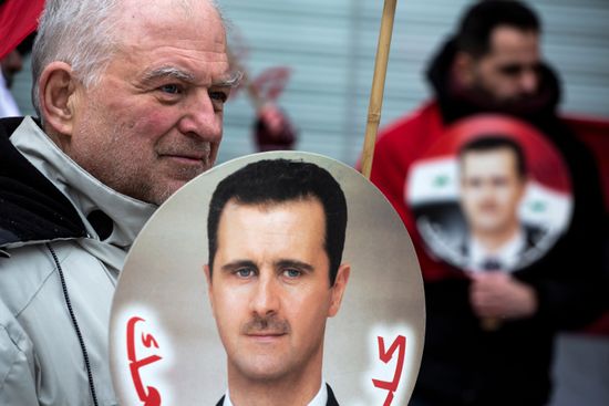 People Portraits Syrian President Bashar Alassad Editorial Stock Photo ...