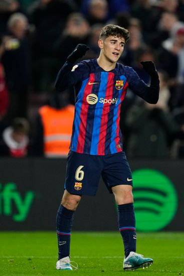 Gavi Central Midfield Barcelona Spain Celebrates Editorial Stock Photo ...