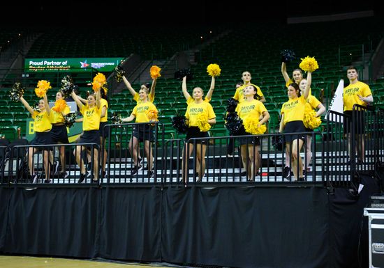 Baylor Bears Cheerleaders During Ncata Acrobatics Editorial Stock Photo ...