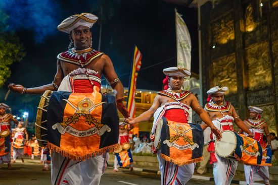 Traditional Dancers Take Part Navam Perahera Editorial Stock Photo ...