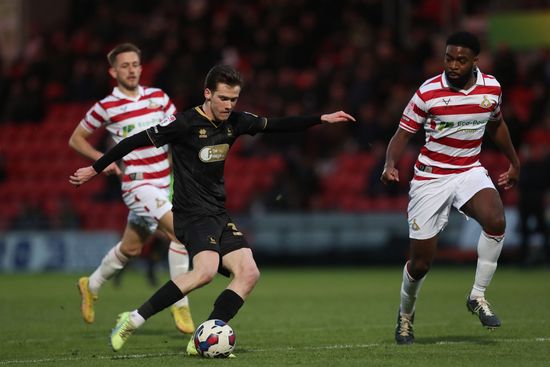 Hartlepool Uniteds Daniel Dodds Shoots Scores Editorial Stock Photo ...