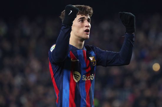 Gavi Goal Celbratiion During Match Between Editorial Stock Photo ...