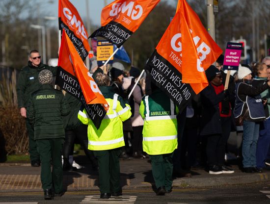 Ambulance Workers Gmb Union Join Members Editorial Stock Photo - Stock ...