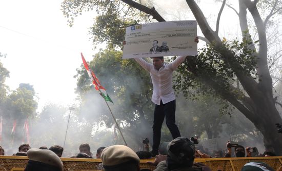 Indian Youth Congress Iyc Activists Protest Editorial Stock Photo ...
