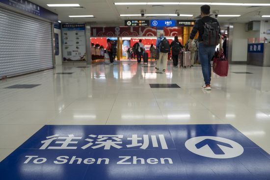 People Walking Pass Sign Posing Shenzhen Editorial Stock Photo - Stock ...