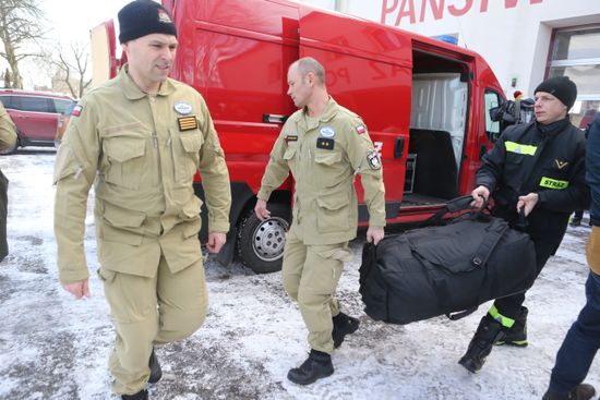 Polish Firefighters Prepare Depart Rescue Operation Editorial Stock ...