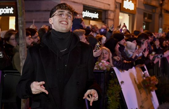 Italian Singer Lda Arrives On Green Editorial Stock Photo - Stock Image ...