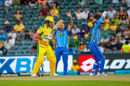 Kyle Simmonds Joburg Super Kings Wicket Editorial Stock Photo - Stock ...