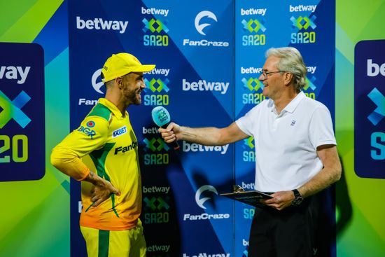 Mike Haysman Interviews Faf Du Plessis Editorial Stock Photo - Stock ...