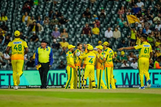 Kyle Simmonds Joburg Super Kings Celebrates Editorial Stock Photo ...