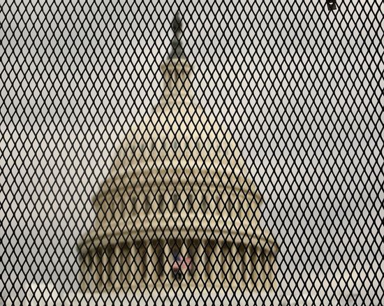 Security Fences Erected Around Capitol Hill Editorial Stock Photo ...