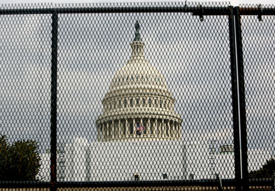 Security Fences Erected Around Capitol Hill Editorial Stock Photo ...