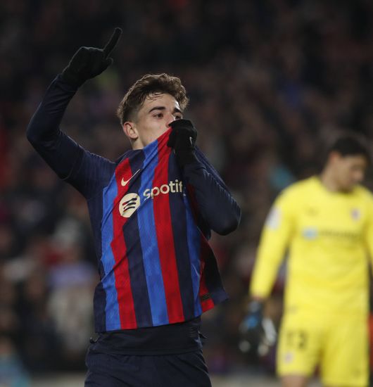 Gavi Celebrates After Scoring Editorial Stock Photo - Stock Image ...