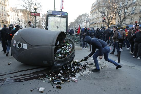 Man Knocks Over Container Bottles During Editorial Stock Photo - Stock ...