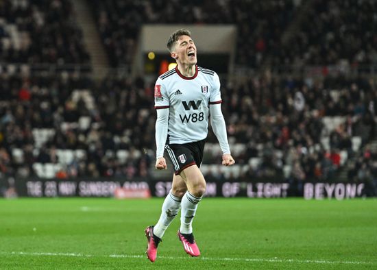 Harry Wilson Fulham Celebrates Scoring Their Editorial Stock Photo ...