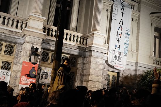 Protest Outside National Theatre By Artists Editorial Stock Photo ...