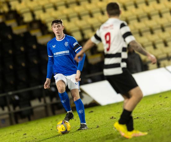 Rangers B Team Defender Connor Allan Editorial Stock Photo - Stock ...