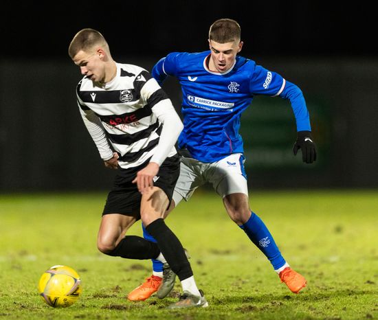 Rangers B Team Midfielder Mackenzie Strachan Editorial Stock Photo ...