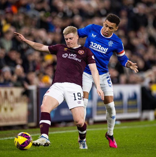Alex Cochrane Hearts Rangers Captain James Editorial Stock Photo ...