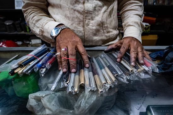 Pen Collection Boasts Pens Ranging 20 Editorial Stock Photo - Stock ...