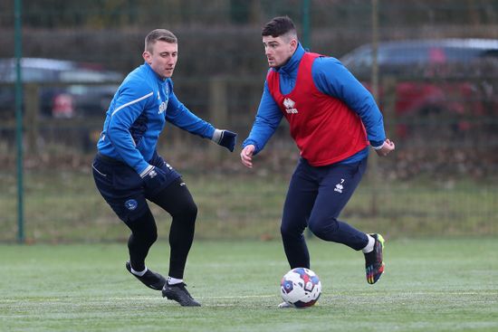 David Ferguson Jake Hastie Hartlepool United Editorial Stock Photo ...