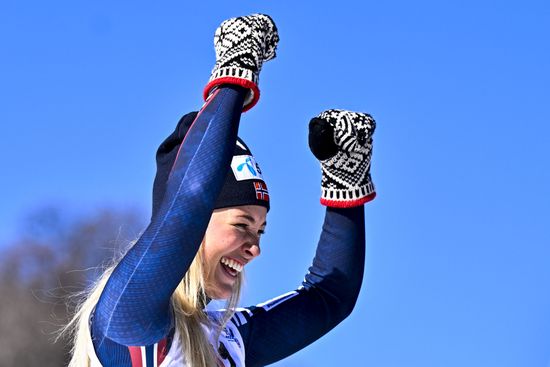 Bronze Medalist Kajsa Vickhoff Lie Norway Editorial Stock Photo - Stock ...